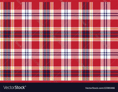 Red Plaid Seamless Fabric Texture Royalty Free Vector Image