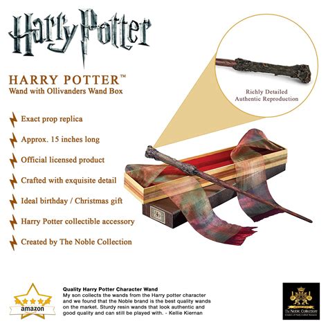 The Noble Collection Harry Potter Wand In Ollivanders Box 14 9 Inch