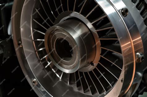 Premium Photo Extremely Closeup Of A Heavyduty Blower Motor With Precision Engineered Components