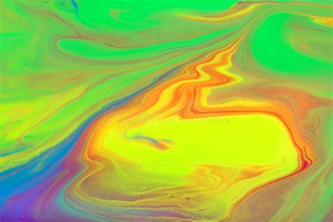 Marble Bright Pattern With Copyspace Rainbow Bright Background Stock