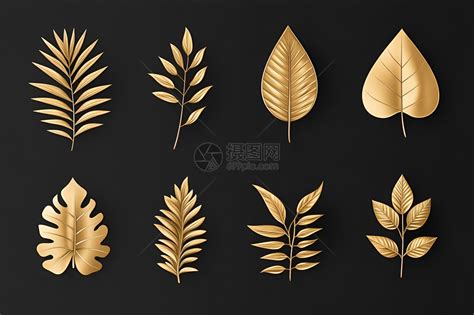 金色的植物背景插画图片下载 正版图片601787984 摄图网