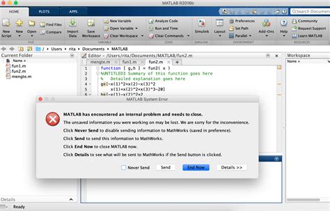 Matlab Has Encountered An Internal Problem And Needs To Closematlab导入