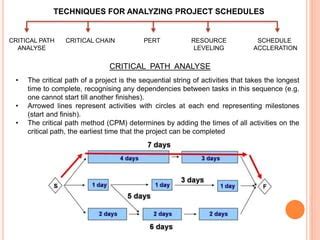 Project Planning And Scheduling Techniques PPTX Computer Software And Applications Computing