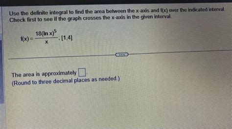 Solved Use The Definite Integral To Find The Area Between Chegg Com