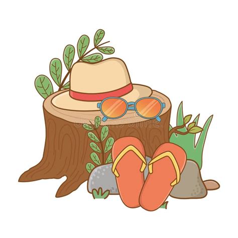 Desenhos Animados Do Tempo Dos Feriados Das F rias De Ver o Ilustração