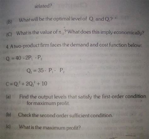 Solved 3 The Revenue Function Of A Perfectly Competitive