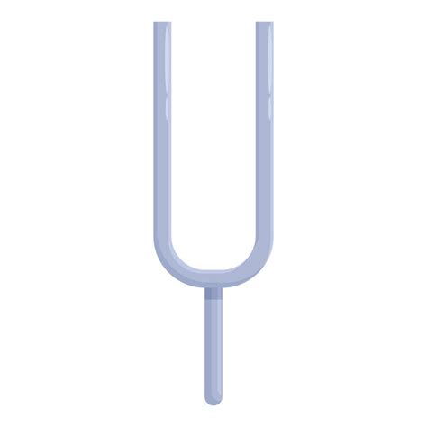 Metal Tuning Fork Generating Sound Waves For Musical Instrument Vector Art At Vecteezy