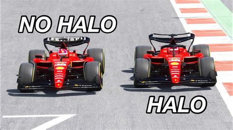 Ferrari F1 2023 No Halo Vs Ferrari F1 2023 With Halo Monza Gp Youtube