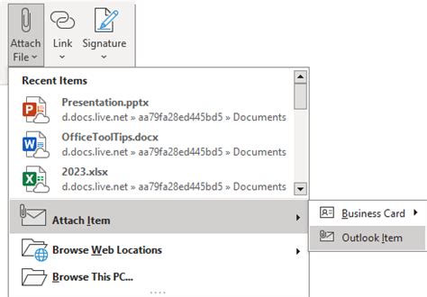 Add An Attachment In Outlook For Windows Microsoft Outlook 365
