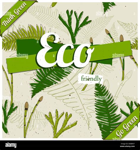 Eco Friendly Poster Stock Vector Image And Art Alamy