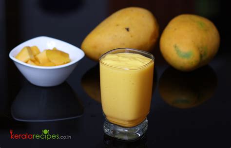 Mango Milkshake Mango Shake Kerala Recipes