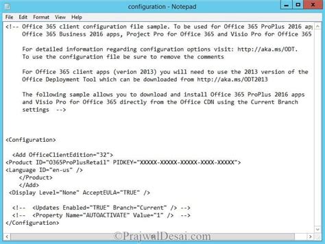 Deploy Office 2016 Using Click To Run Deployment Tool