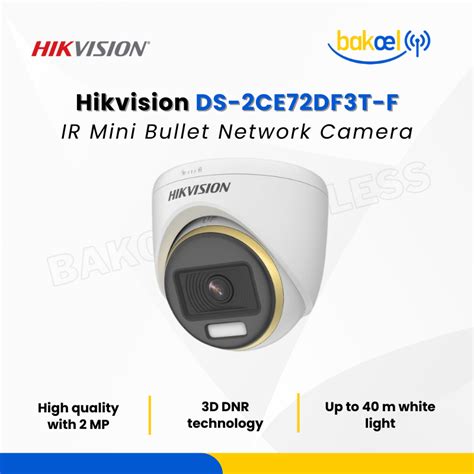 Jual Hikvision DS 2CE72DF3T F 2 MP ColorVu Fixed Turret Camera