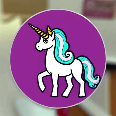Unicorn Sticker · Creative Fabrica