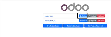 How To Create Duplicate And Delete An Odoo Database