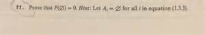Solved Prove That P Hint Let A For All I In Chegg Com