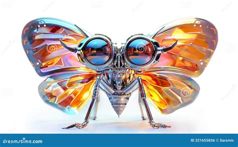 Futuristic Robotic Cat Symbol Of Agility Sleekness And High Speed