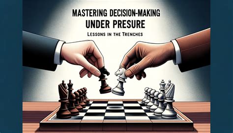 Mastering Decision Making Under Pressure Lessons From The Trenches
