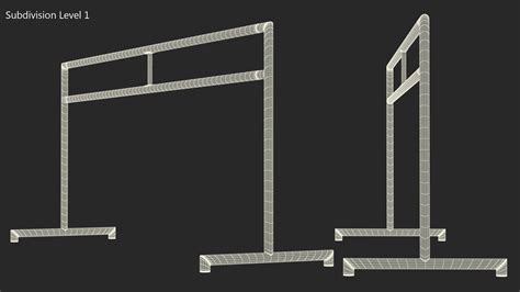 Portable Ballet Barre 3d Model 12 3ds Blend C4d Fbx Max Ma