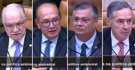 Ministros sobre judicialização ambiental STF cumprindo suas funções