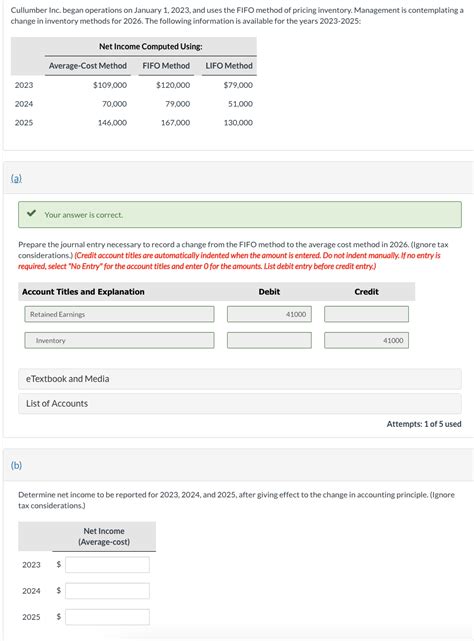 Solved Cullumber Inc Began Operations On January 1 2023