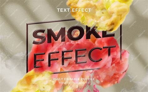 Premium Psd Smoke Effect Text Effect