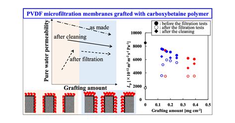 Low Fouling Polyvinylidene Fluoride Microfiltration Membranes Produced By Grafting