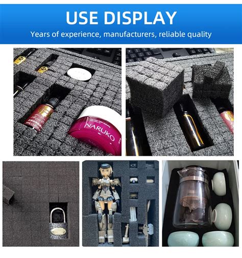Pre Cubed Packaging Foam And Cubed Foam Inserts Packaging Sponge Foam