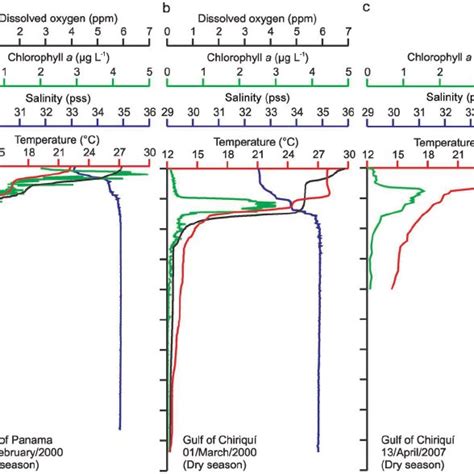 Profi Les Of Dissolved Oxygen Chlorophyll A Salinity And
