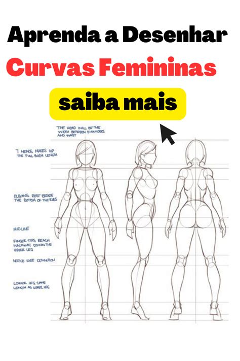 Desenho feminino Esboço Proporções corporais Desenhando corpo feminino Técnicas de desenho