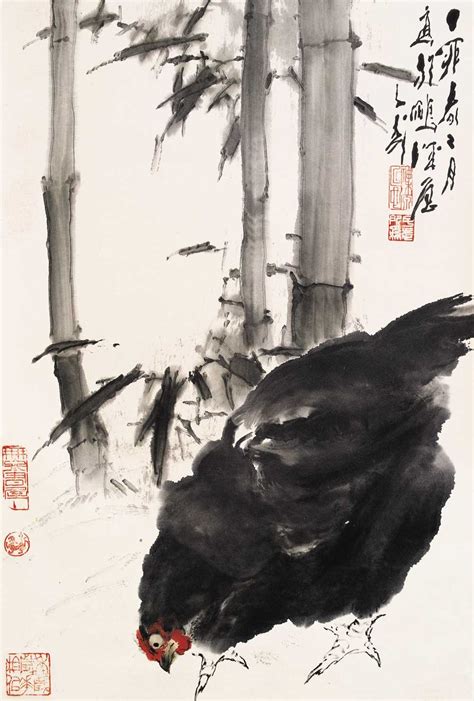 王子武 1985年作 竹鸡图 镜心北京翰海 2005秋季拍卖会 北京翰海拍品价格图片拍卖专场拍卖会预展拍卖会结果卓克拍卖频道