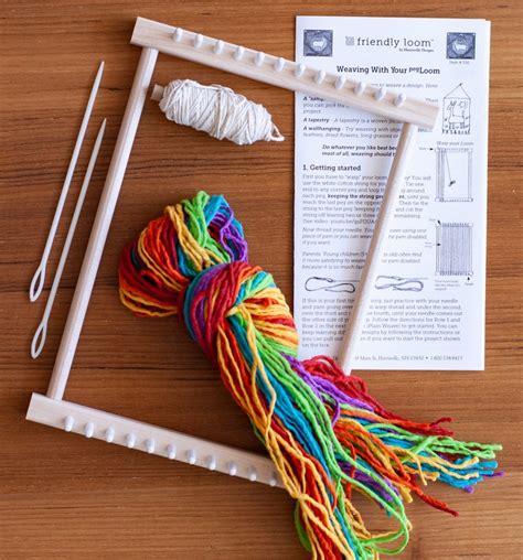 Peg Loom Kit For Beginners Age 6 Harrisville Designs Table Etsy