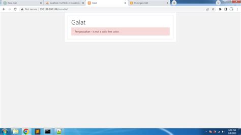 Error Hex Color Moodle Ilham Idfiana S T