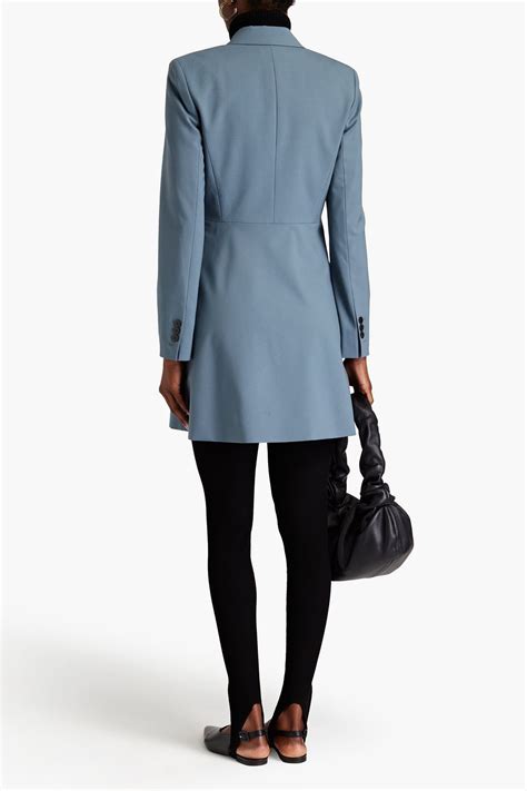 Theory Double Breasted Wool Blend Mini Dress The Outnet