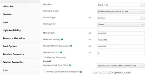 How To Install Virtual Machine From Iso On Ovirt Rhev Computingforgeeks