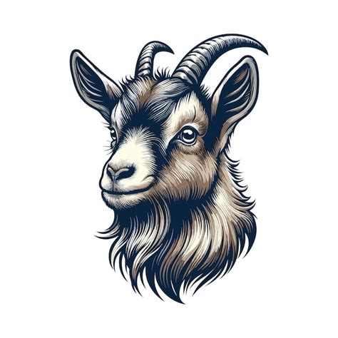Premium Vector A Vector Illustration Of A Goat