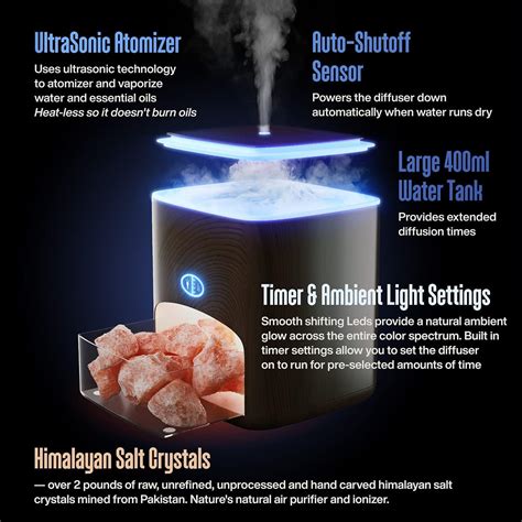 Himalayan Pink Salt Diffuser With 10 Essential Oils 2 In 1