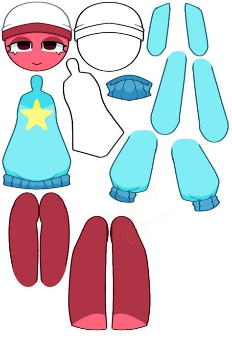 Paper Doll Gigi ☆ Diseño De Personajes De Videojuego Pegatinas