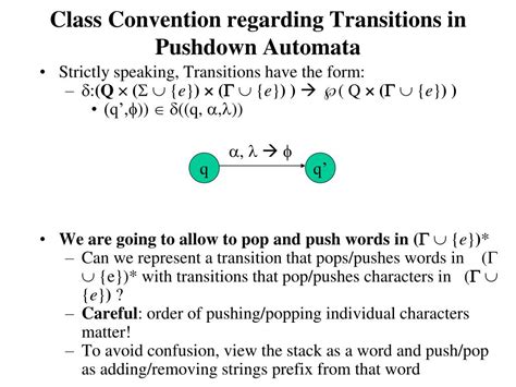 Ppt Equivalence Of Pushdown Automata And Context Free Grammar