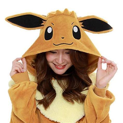 Pokemon Eevee Costume Cosplay Halloween Adult Unisex Sizem Sazac Ebay