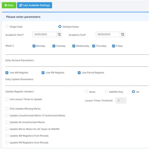 How To Use Register Update Parameters Bromcom