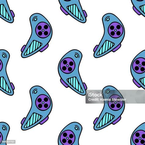 joysticks seamless vector pattern game console symbol isolated on white