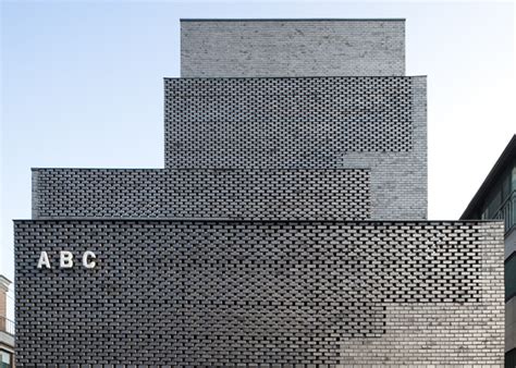 Perforated Brick Stairwells Front Wise Architectures Abc Office Block
