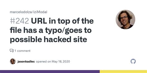 In Top Of The File Has A Typo Goes To Possible Hacked Site Issue