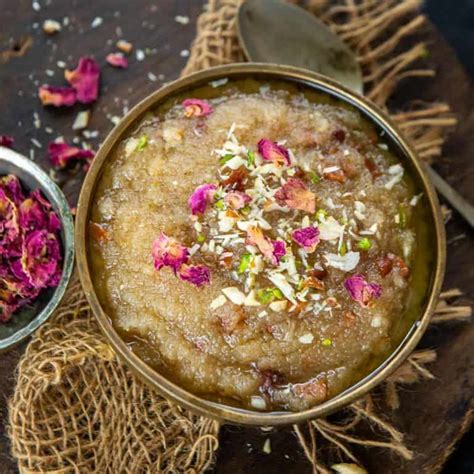 Sooji Halwa Recipe Sheera Indian Semolina Pudding Video
