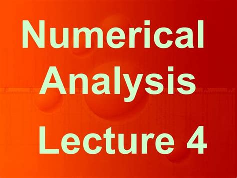 Numerical Method Ppt