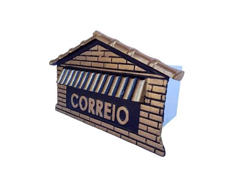Caixa Correio Frente Alumínio Fundido Tijolinho x x cm Plastificar Soluções de