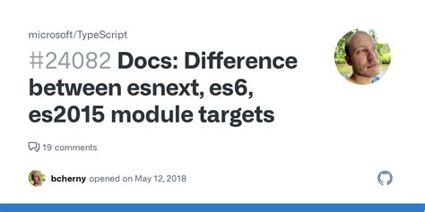 Docs Difference Between Esnext Es6 Es2015 Module Targets · Issue