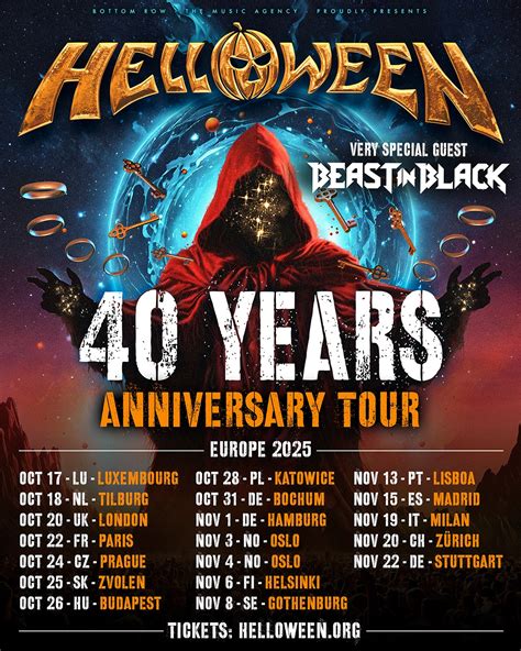 Helloween Europatour zum 40 jährigen Jubiläum für 2025 angekündigt