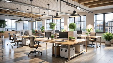 The Agile Canvas An Open Plan Office With Flexible Furniture And AI Powered Workflow